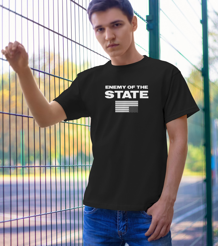 Enemy Of The State Upside Down Flag Marjorie Taylor Greene T-Shirt