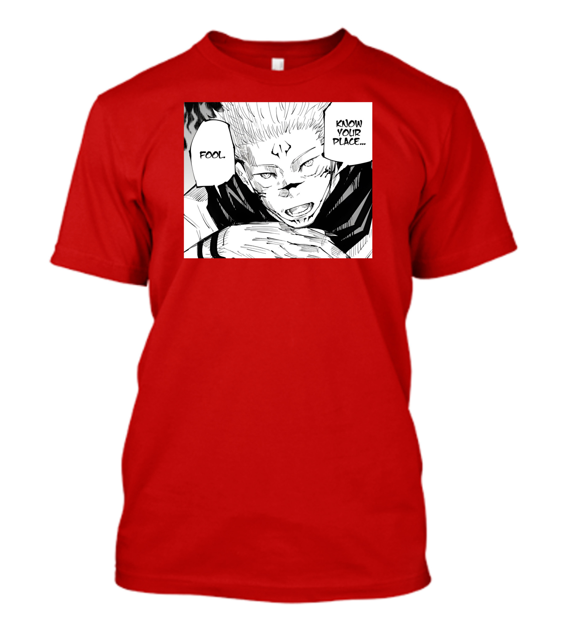 Jujutsu Kaisen Know Your Place Fool Manga Panel T-Shirt