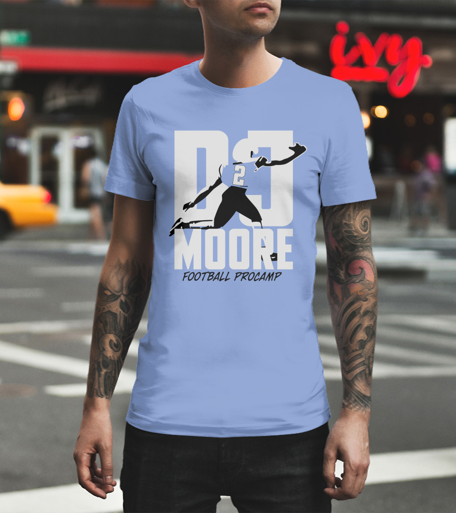 Chicago Bears DJ Moore 2 Football Procamp T-Shirt