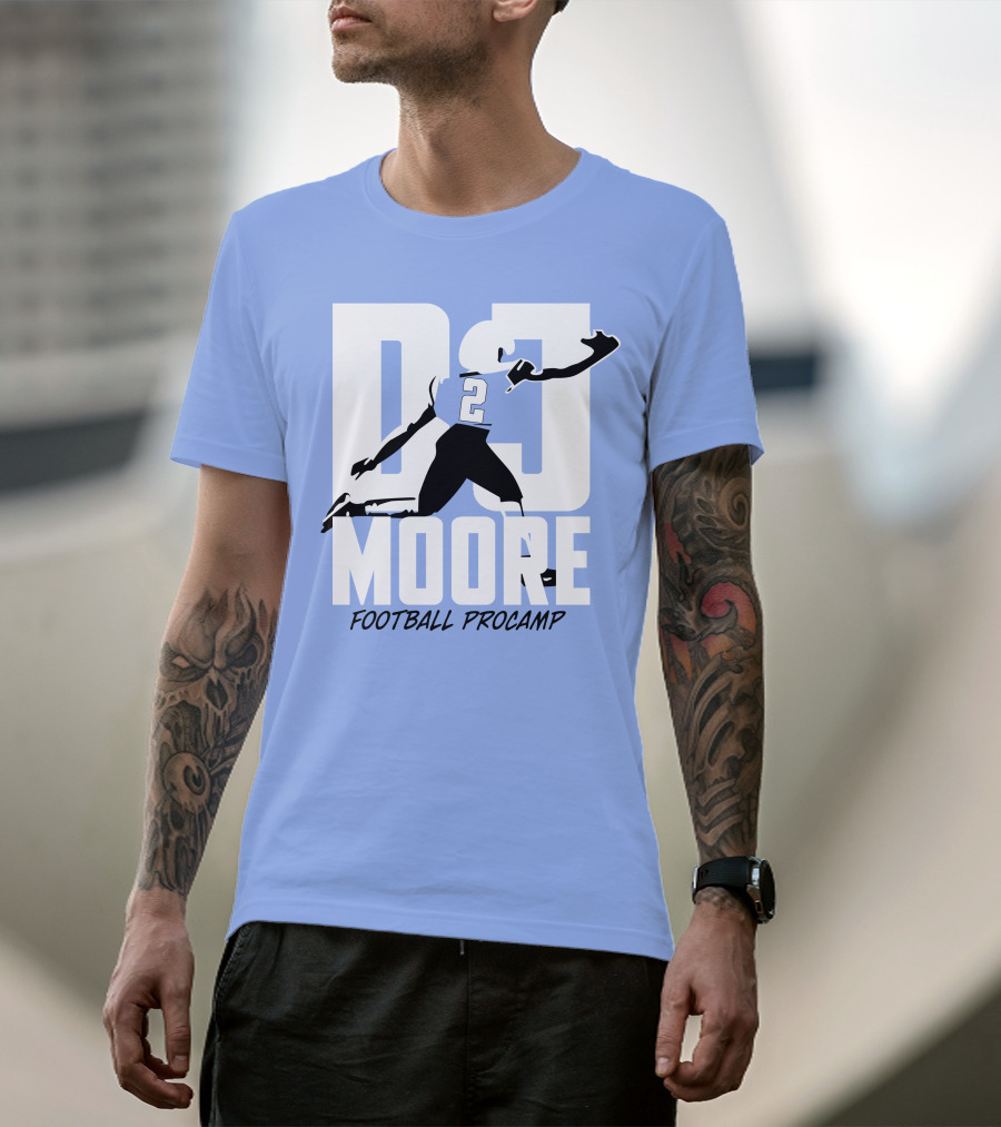 Chicago Bears DJ Moore 2 Football Procamp T-Shirt