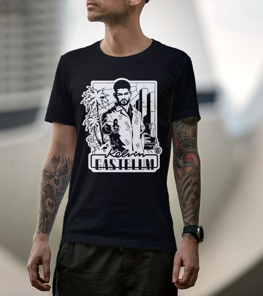 Kelvin Gastelum Urban Noir Street Scene T-Shirt