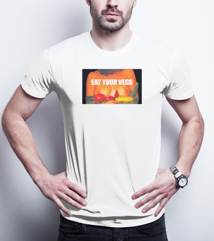 Jenna Lynn Meowri Eat Your Vegs Veggies Tomatoes Zucchini Peppers T-Shirt