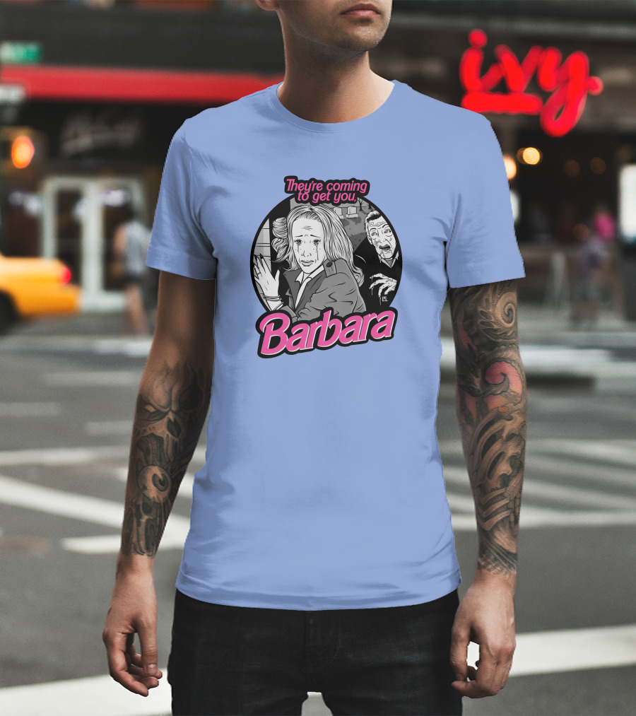They're Coming To Get You Barbara Horror Scene Comic T-Shirt