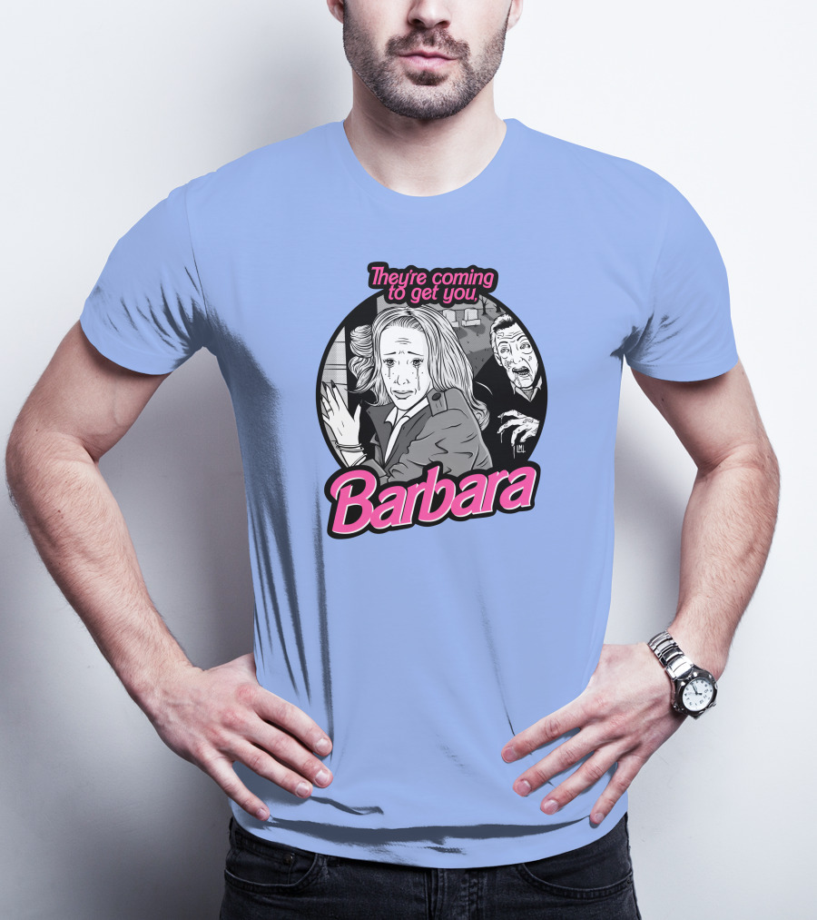 They're Coming To Get You Barbara Horror Scene Comic T-Shirt