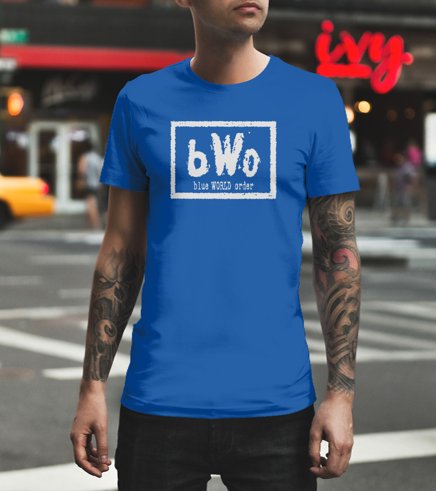 BWo Blue World Order Wrestling Inspired T-Shirt
