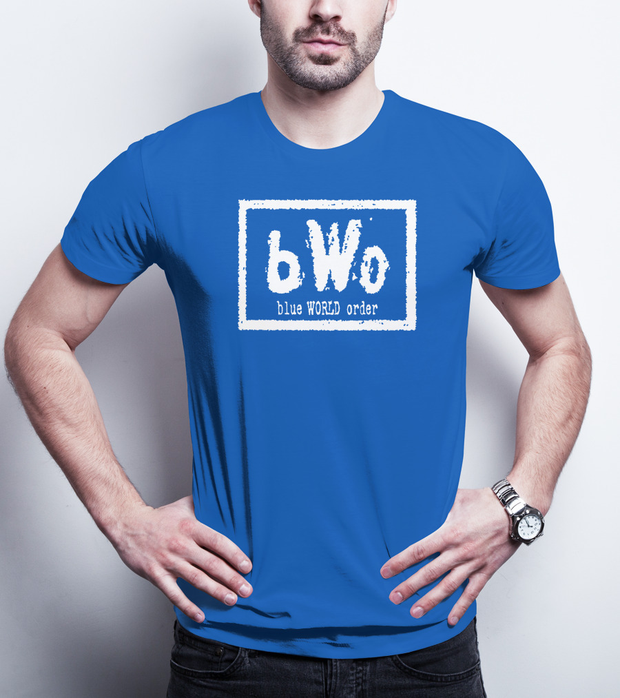 BWo Blue World Order Wrestling Inspired T-Shirt