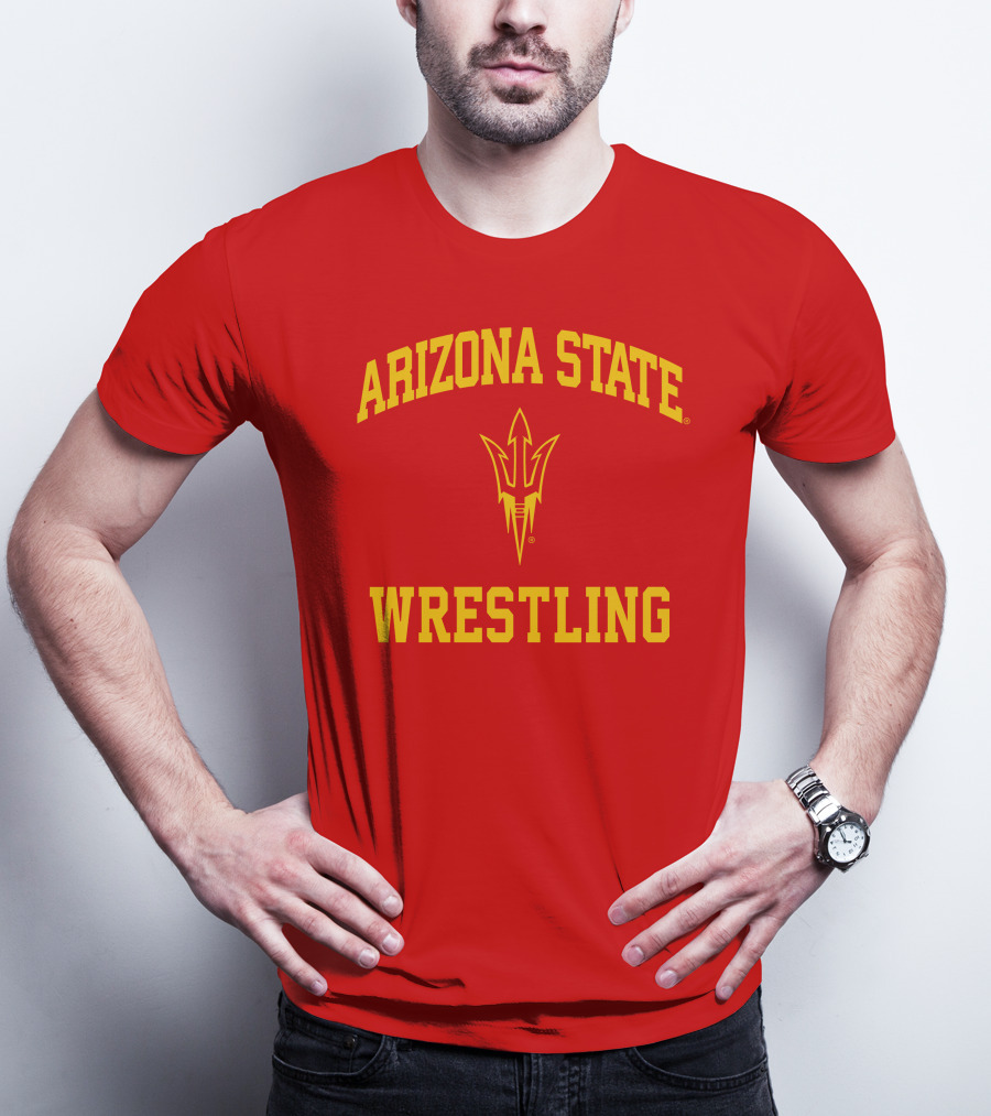 Arizona State Sun Devils Wrestling Fork T-Shirt