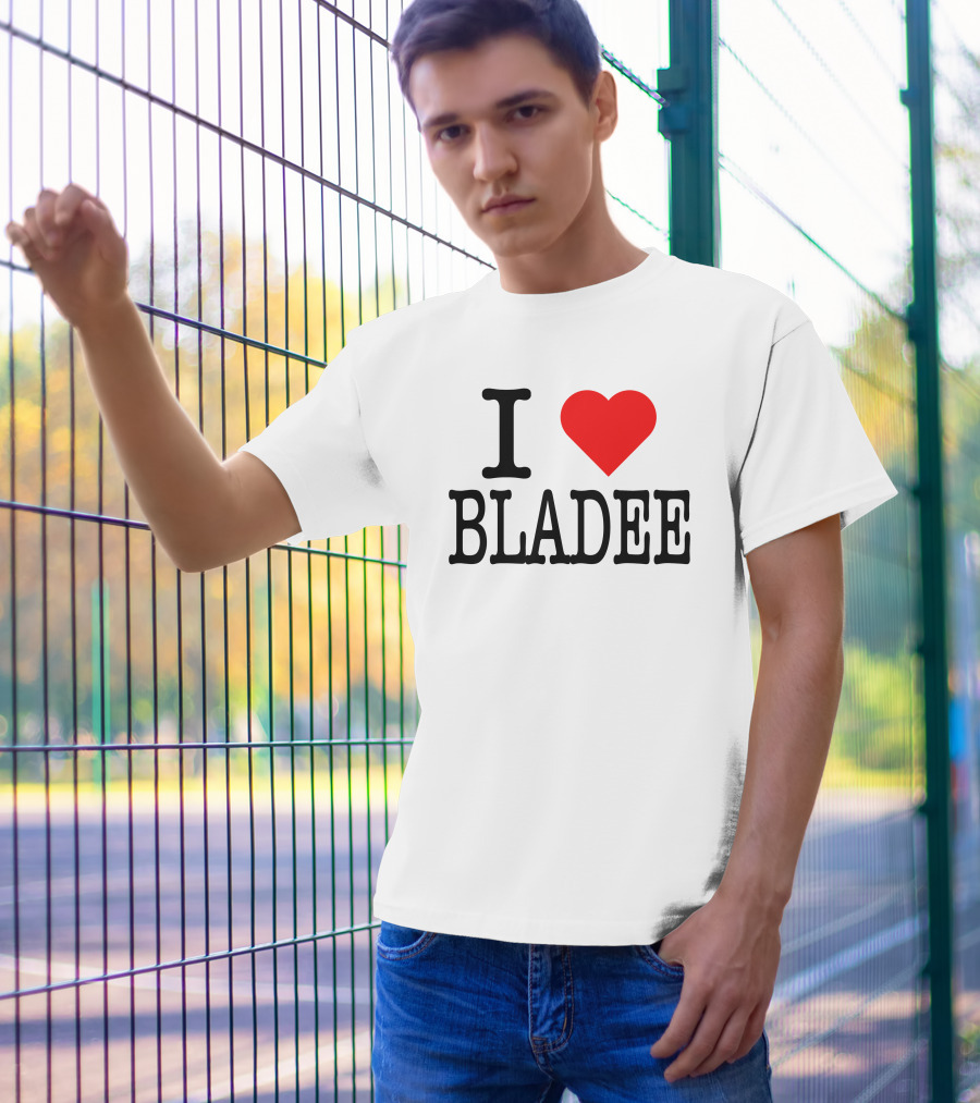 I Love Bladee Heart Symbol Fandom T-Shirt