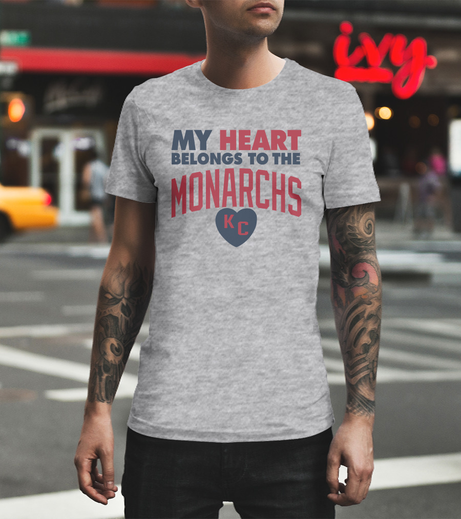 My Heart Belongs To The Monarchs KC T-Shirt