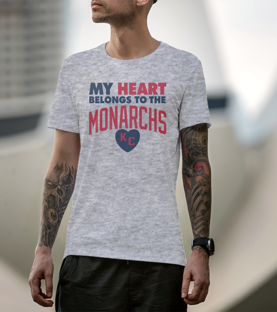 My Heart Belongs To The Monarchs KC T-Shirt