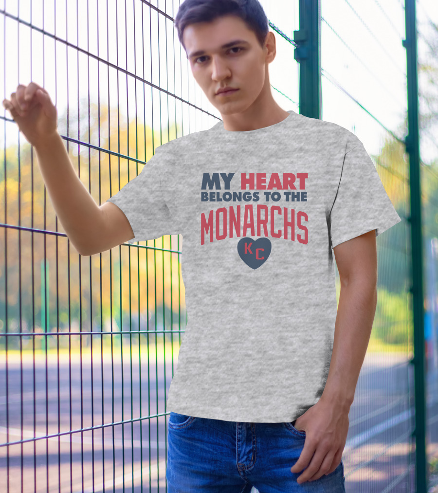 My Heart Belongs To The Monarchs KC T-Shirt