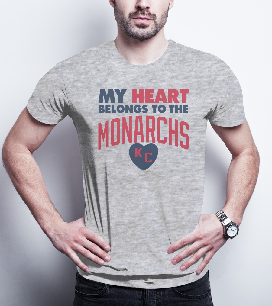 My Heart Belongs To The Monarchs KC T-Shirt