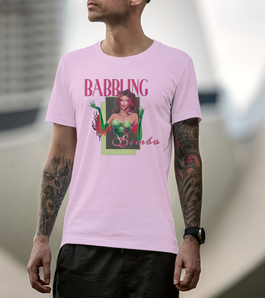 Voss Events Merch Jasmine Kennedie Babbling Bimbo Green Glamour Dress T-Shirt