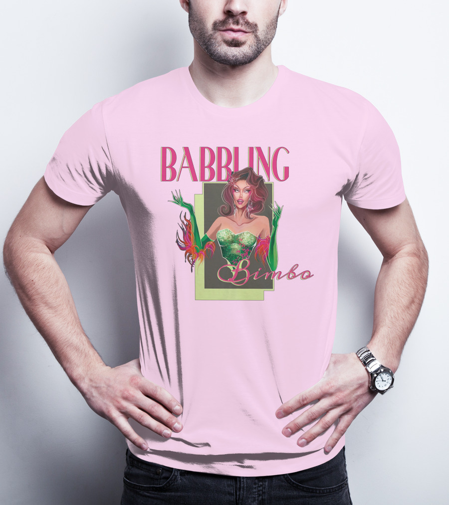 Voss Events Merch Jasmine Kennedie Babbling Bimbo Green Glamour Dress T-Shirt