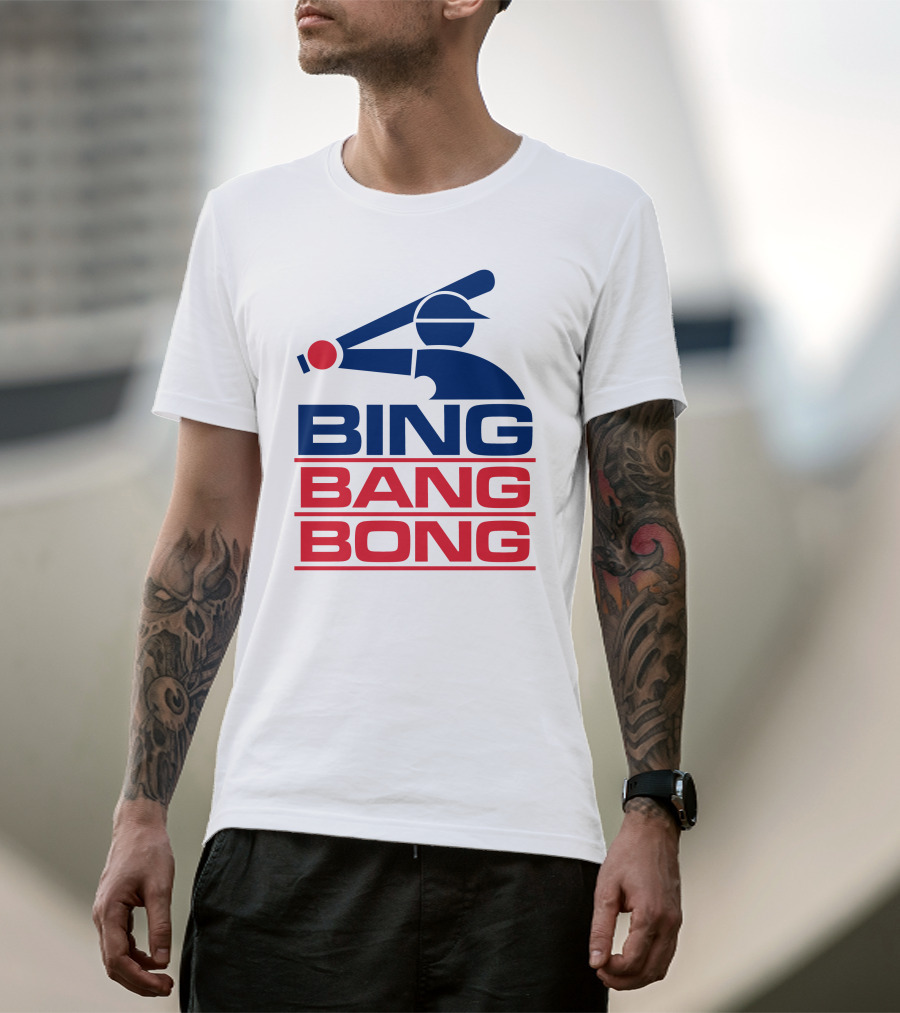 Bing Bang Bong Baseball Player T-Shirt