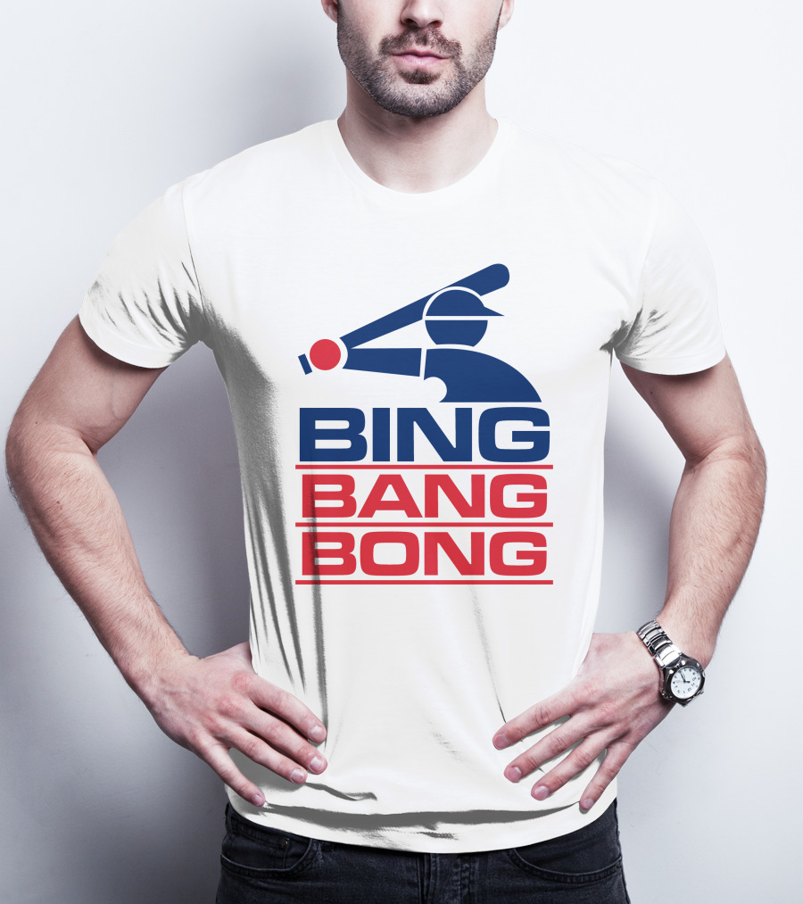 Bing Bang Bong Baseball Player T-Shirt