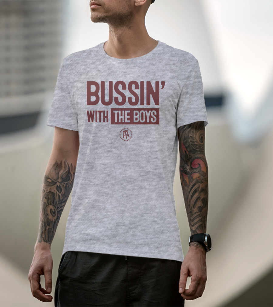 Bussin' With The Boys Red Logo Onesie T-Shirt