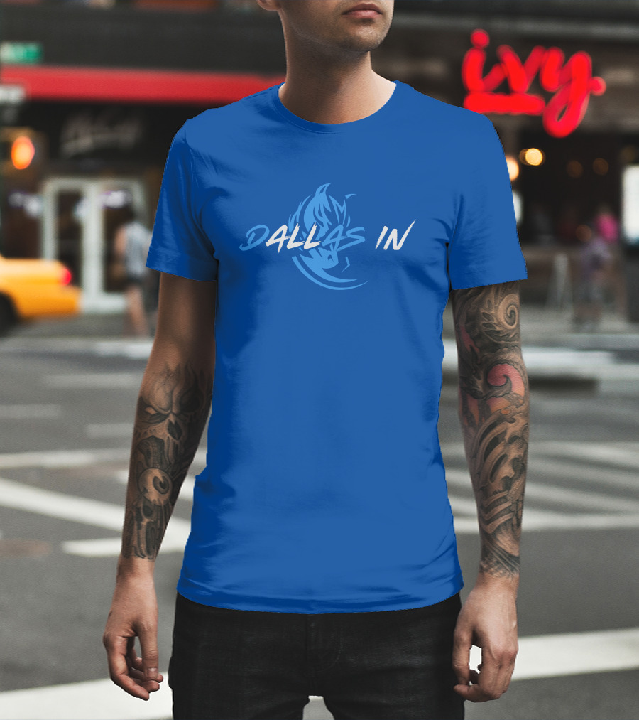 Dallas In Mavericks Flame Blue T-Shirt