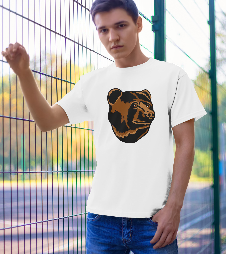 Boston Bruins Logo Bear Head T-Shirt