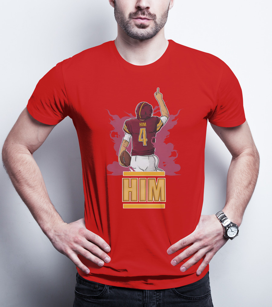 HIM 4 Football Artwork T-Shirt