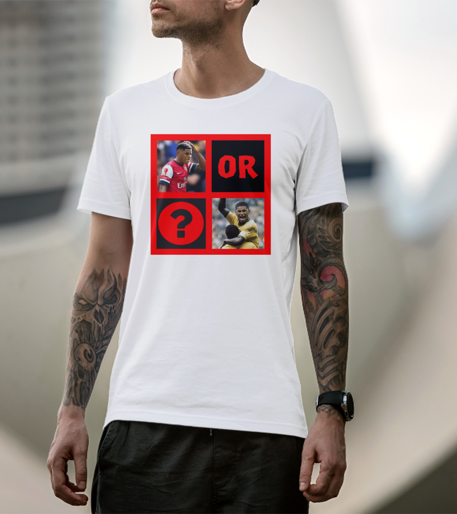 Walcott Question Mark Or Iconic Footballer Image T-Shirt