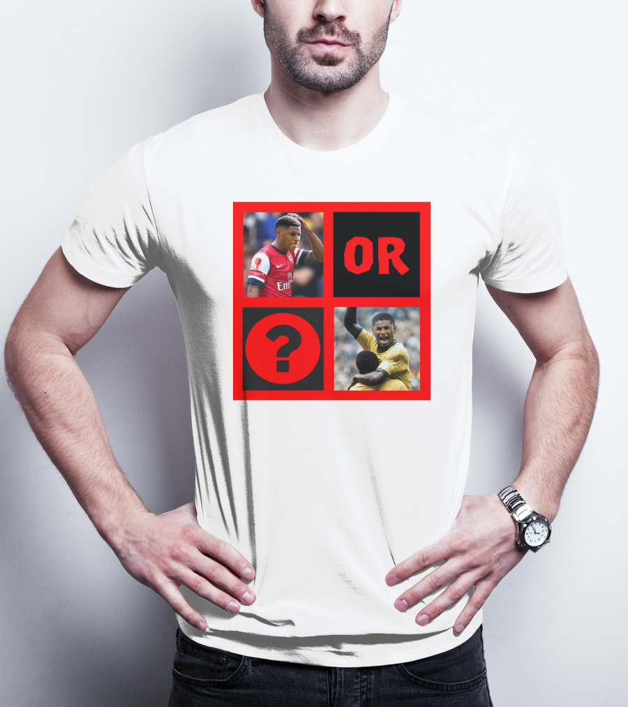 Walcott Question Mark Or Iconic Footballer Image T-Shirt
