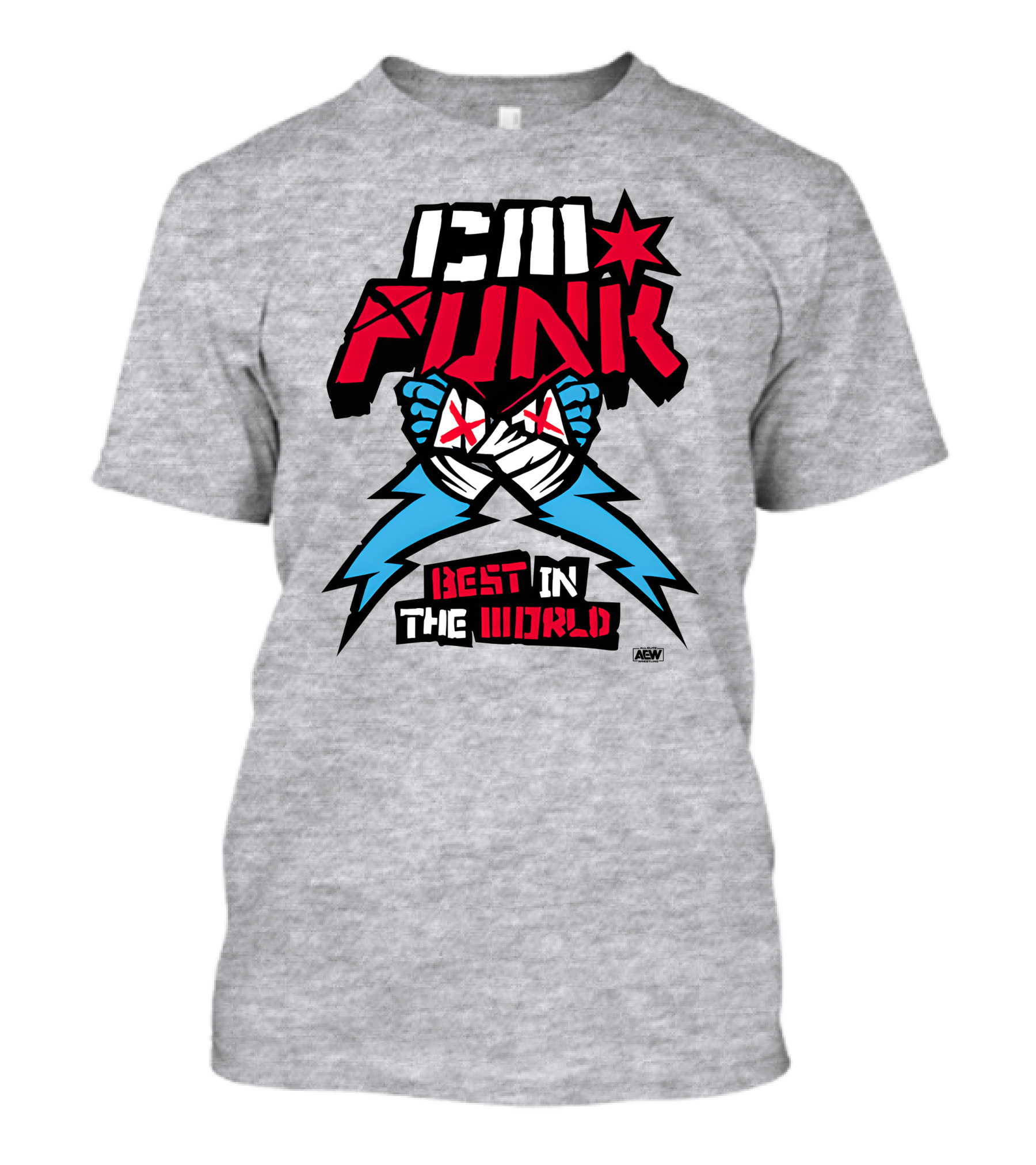 CM Punk AEW Best In The World Supercharged Ringer T-Shirt