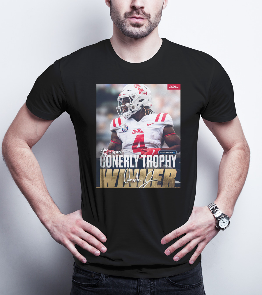 C Spire Conerly Trophy Winner Ole Miss Quinshon Judkins T-Shirt