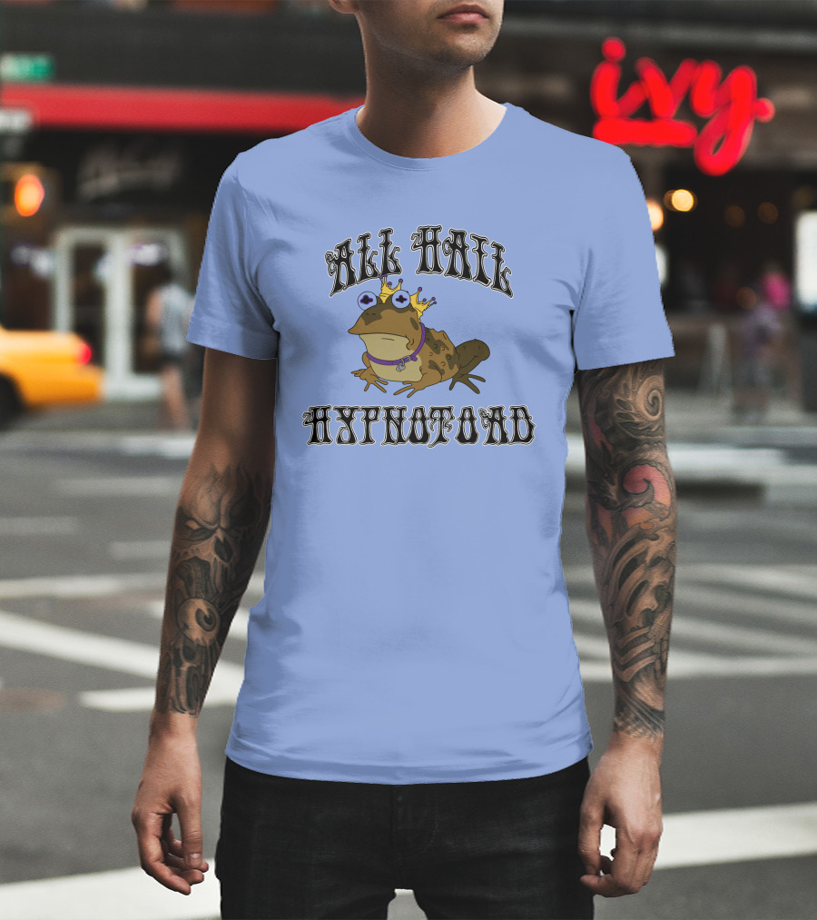 All Hail Hypnotoad Futurama Iconic Frog With Crown And Hypnotic Eyes T-Shirt