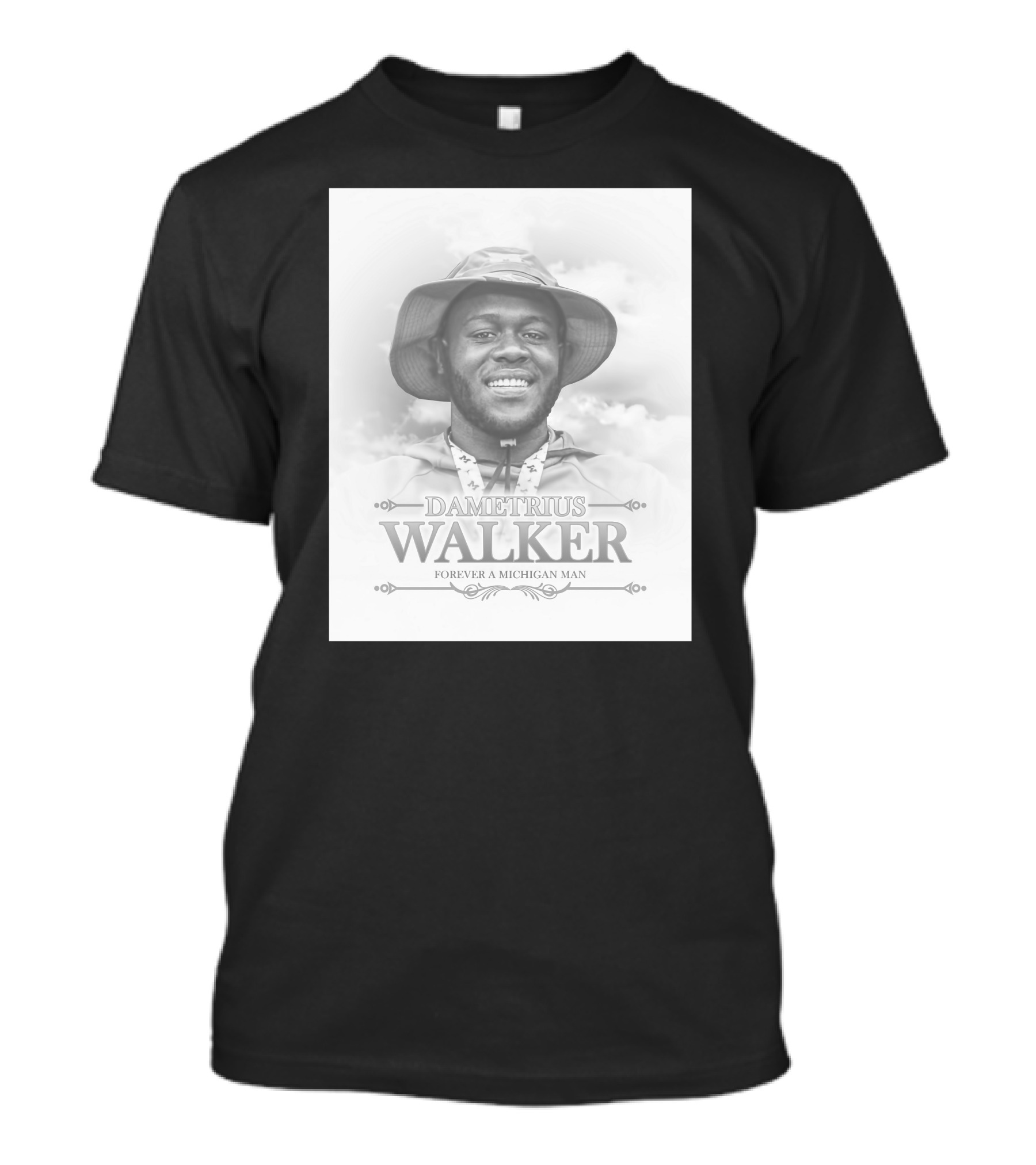 Dametrius Walker Forever A Michigan Man Michigan Football T-Shirt