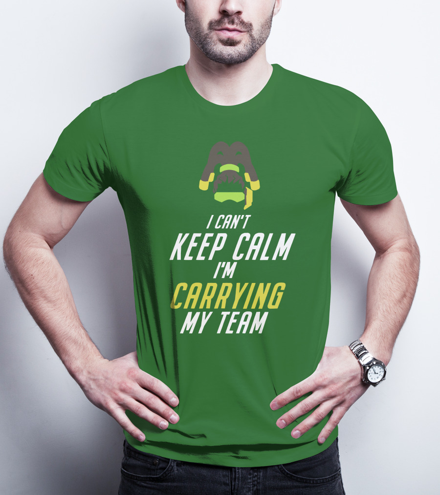 I Can't Keep Calm I'm Carrying My Team Gaming Themed T-Shirt