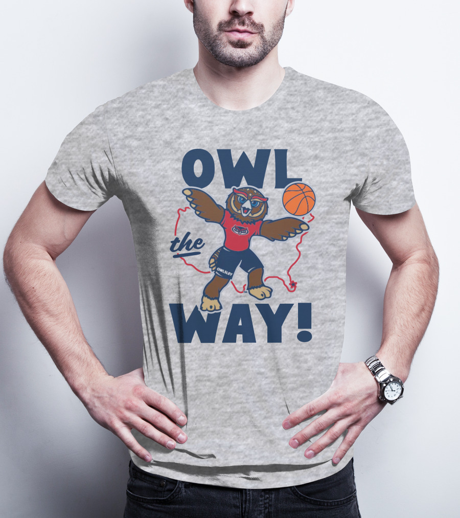 Owlsey Basketball Owl The Way Florida Atlantic T-Shirt