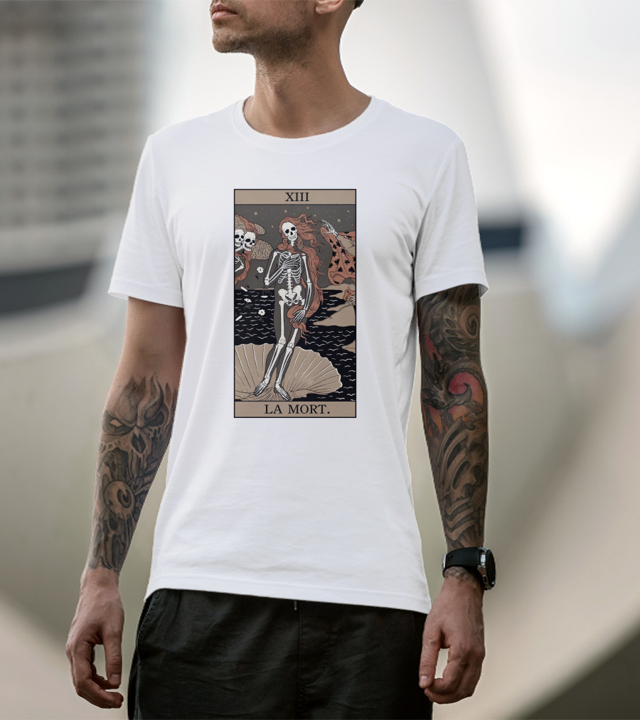 XIII La Mort Tarot Death Of Venus Skeleton T-Shirt