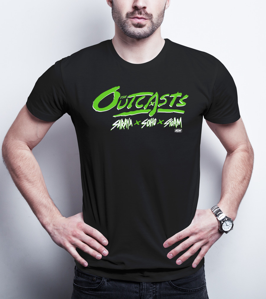 The Outcasts Saraya X Soho X Storm AEW T-Shirt