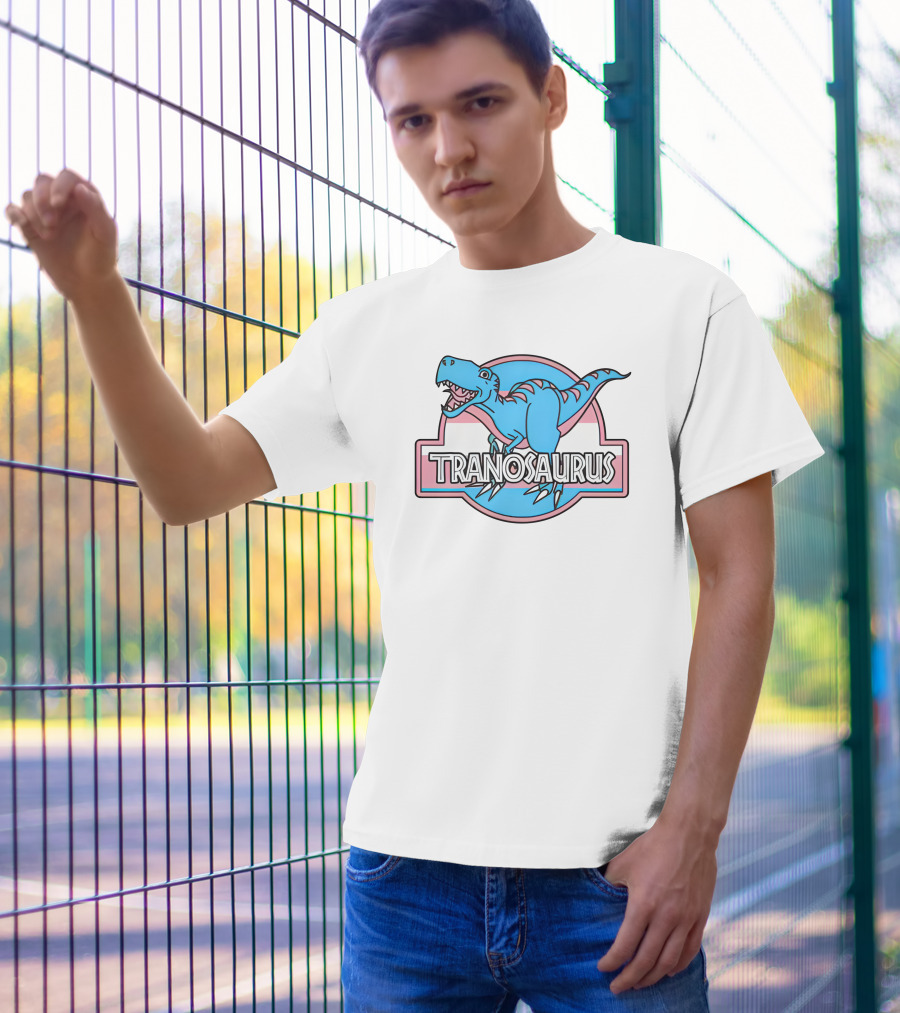 Tranosaurus Kat Abu Not A Trans Dinosaur T-Shirt