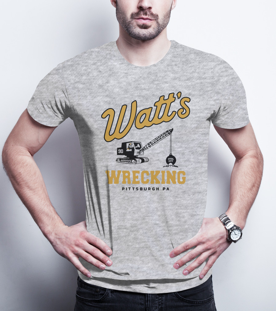 Watt's Wrecking 90 Steel City Pittsburgh PA T-Shirt