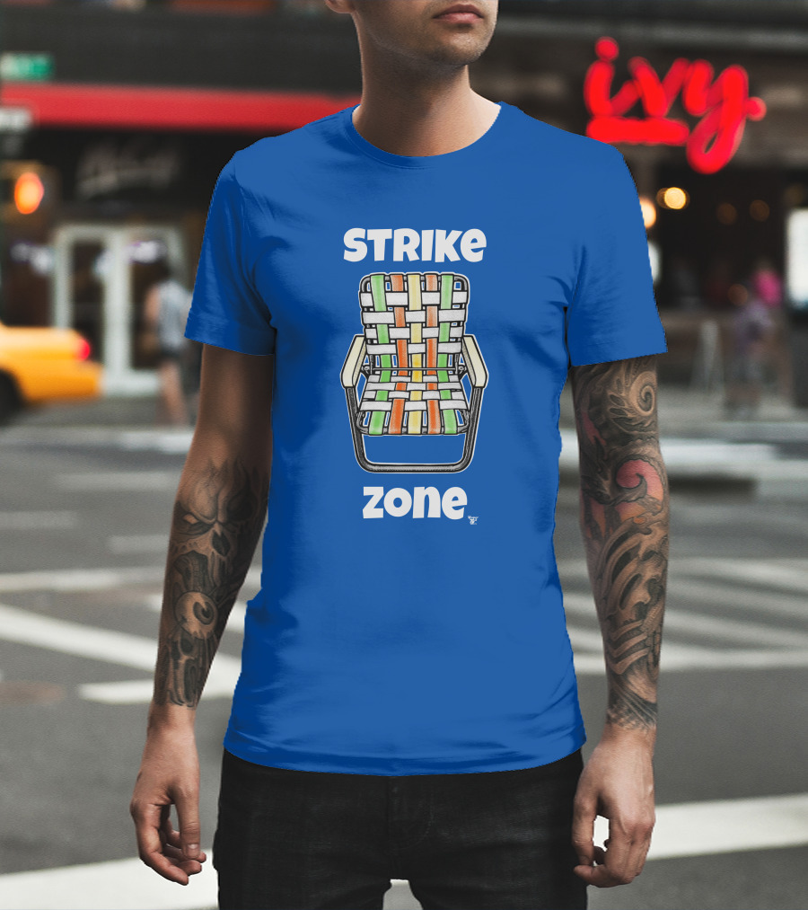 STRIKE ZONE Woven Colorful Chair T-Shirt