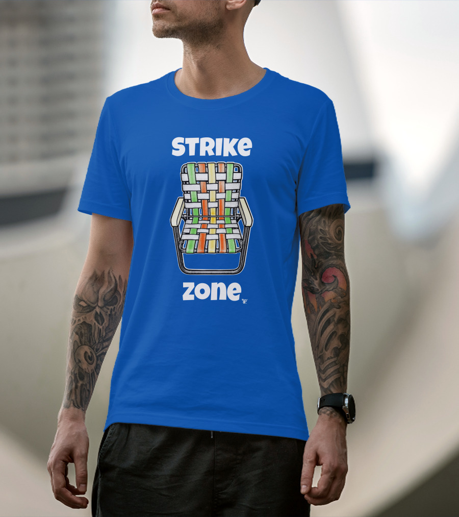 STRIKE ZONE Woven Colorful Chair T-Shirt