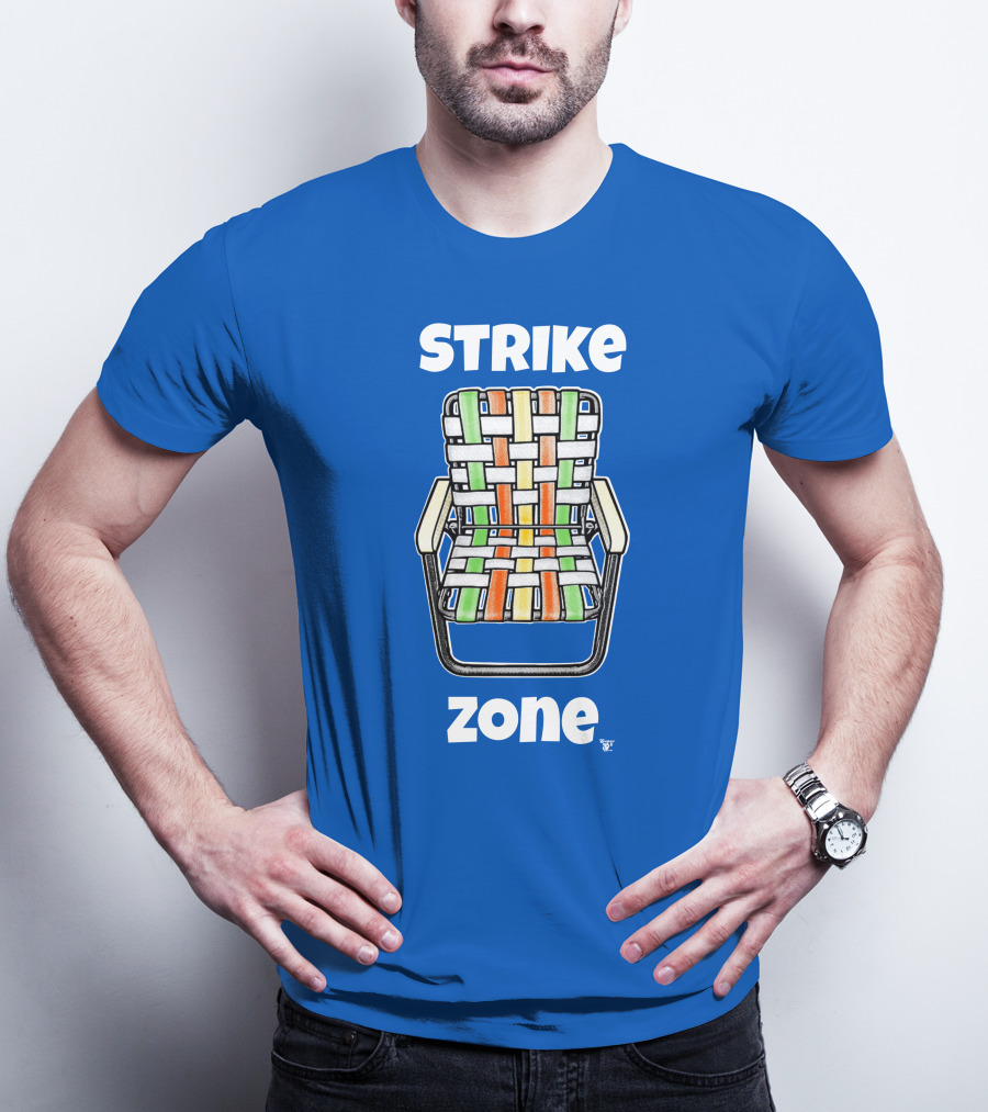 STRIKE ZONE Woven Colorful Chair T-Shirt
