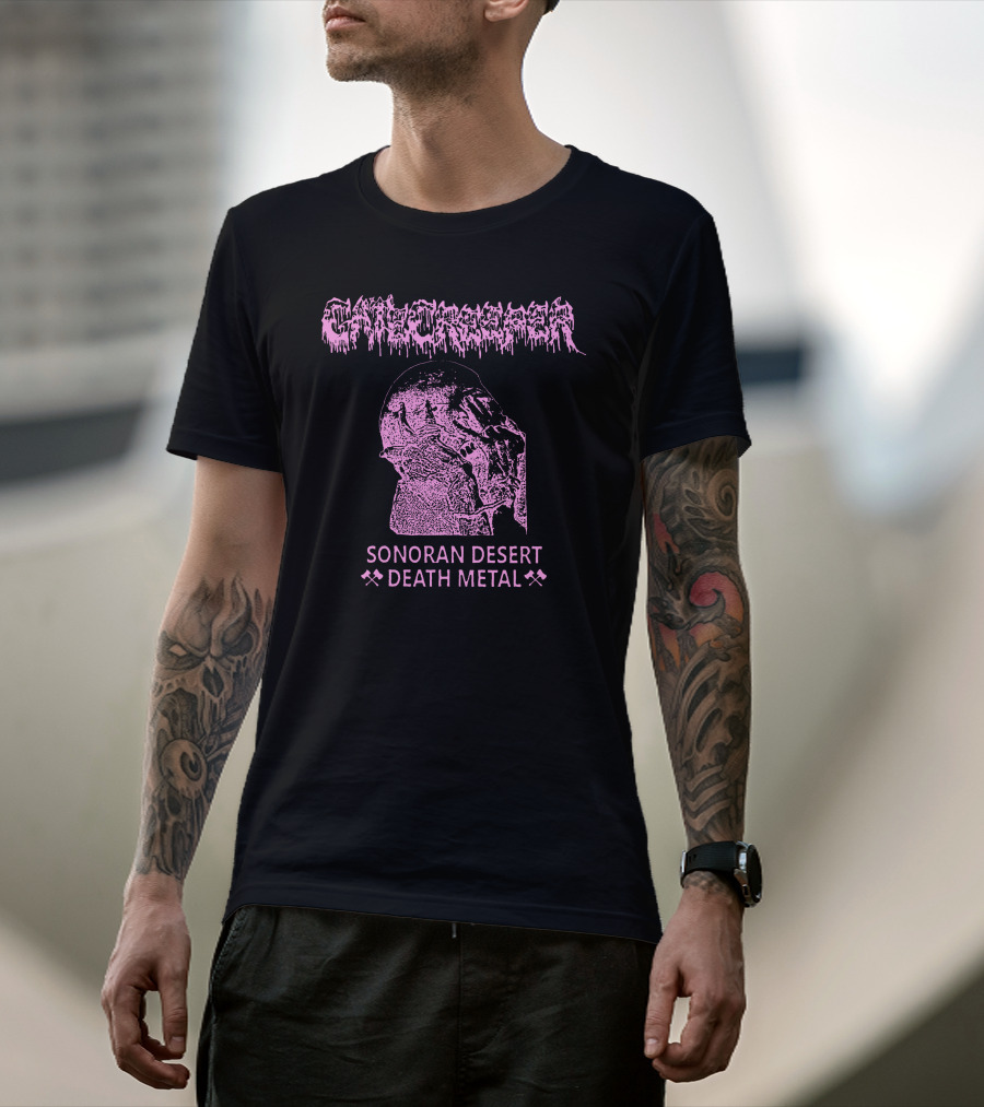 Gatecreeper Skull Sonoran Desert Death Metal T-Shirt