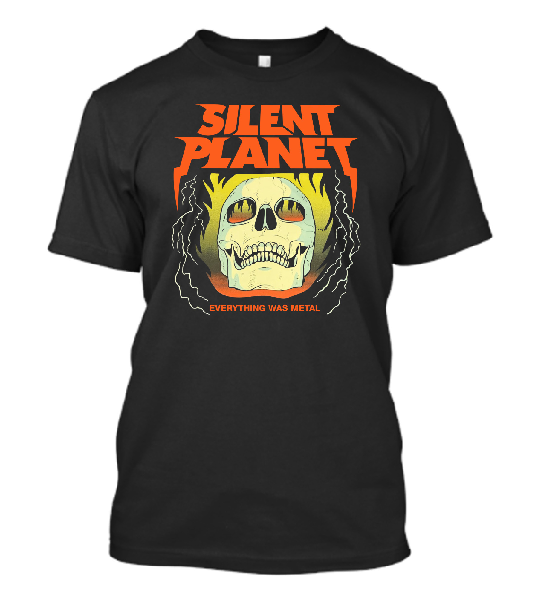 Silent Planet Everything Was Metal Skull Fire T-Shirt