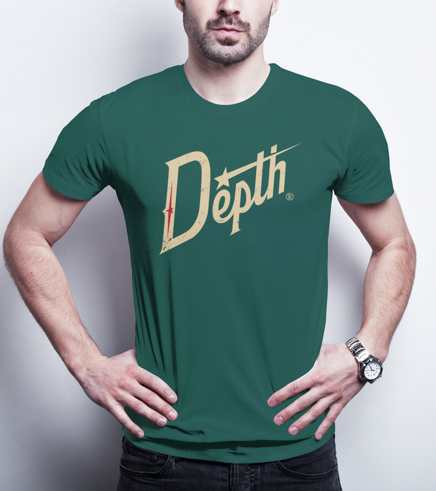 Depth Parody Vintage Style Text With Star Accent T-Shirt