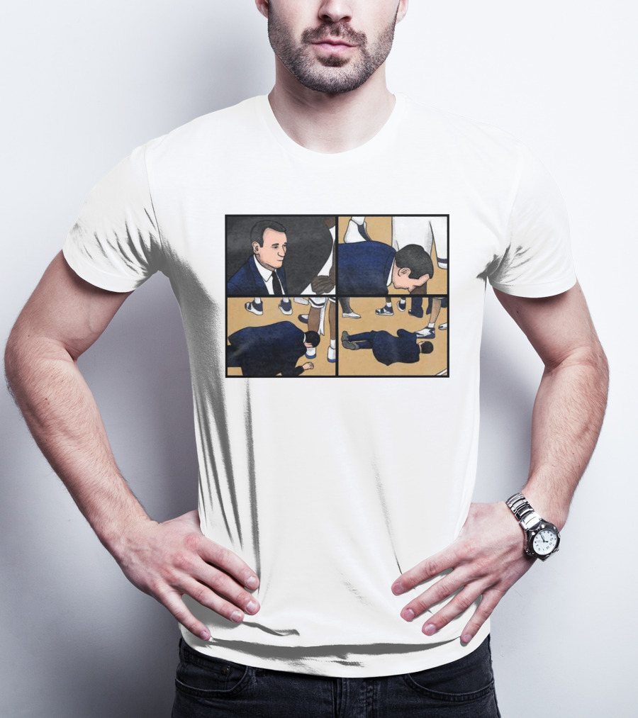 Dave Portnoy On-Court Collapse Comic Panel T-Shirt
