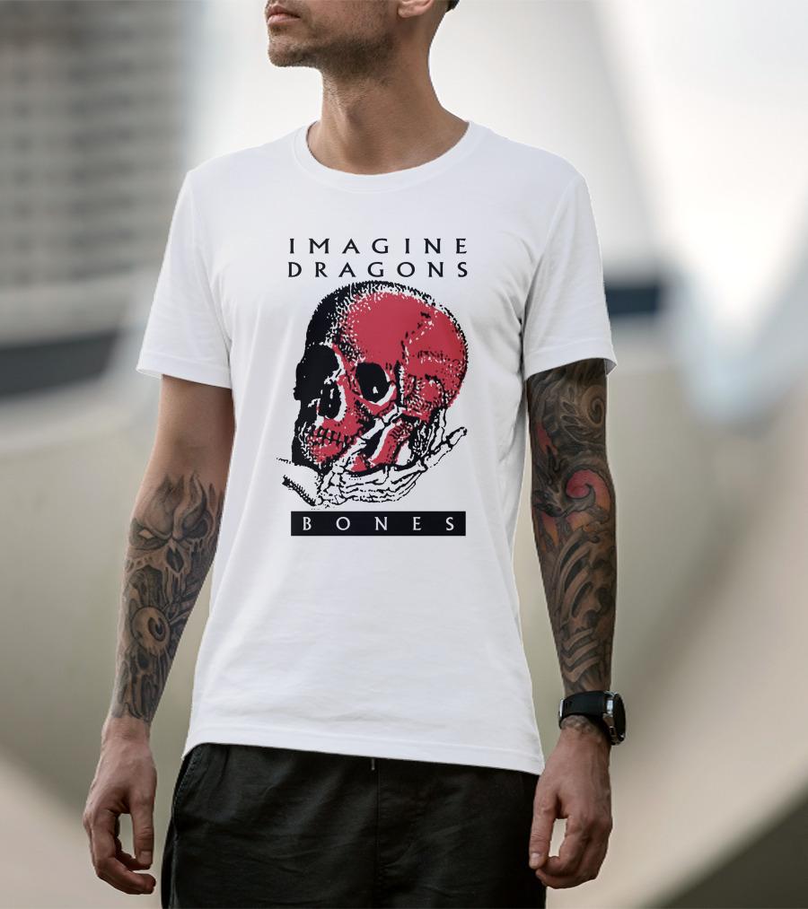 Imagine Dragons Bones Red Skull T-Shirt