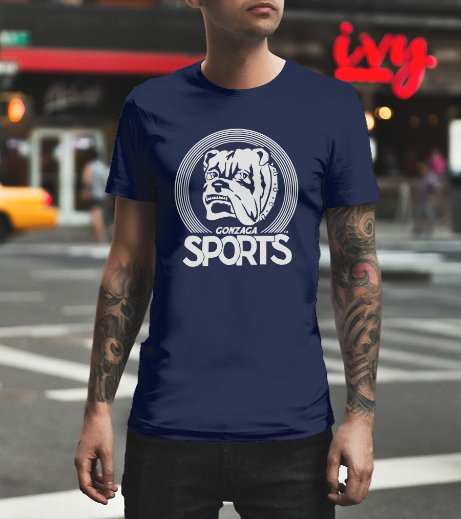 Gonzaga Sports Bulldog Retro T-Shirt