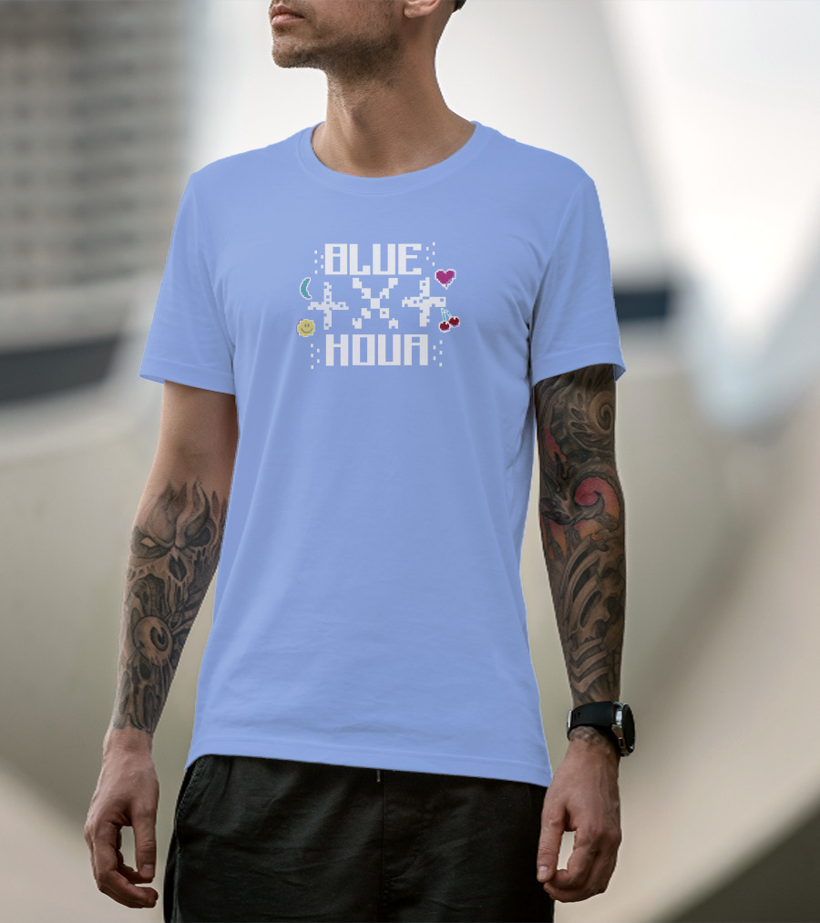 BLUE HOUR Moon Star Heart Sun Cherry T-Shirt