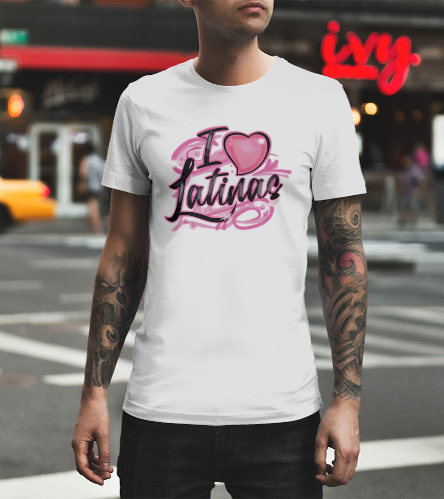 Imdope Shop I Love Latinas Glaive Heart T-Shirt