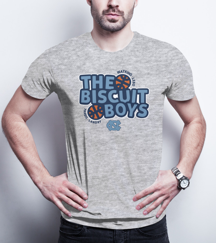 The Biscuit Boys Watkins Lebo Farris Landry UNC Basketball T-Shirt
