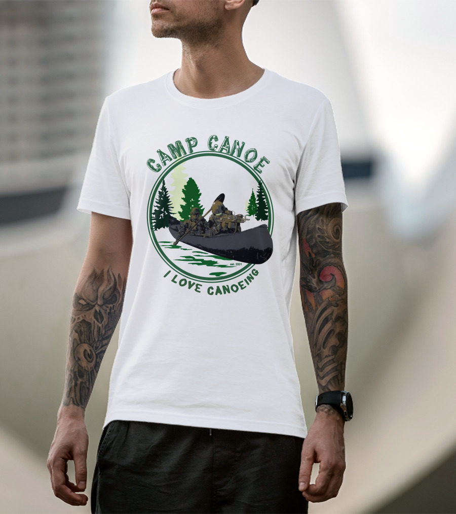 Camp Canoe I Love Canoeing Est. 2001 T-Shirt