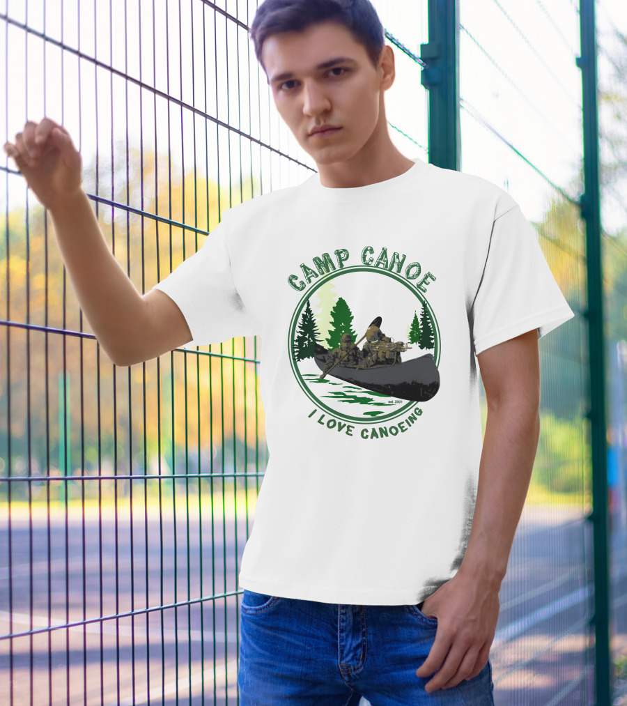 Camp Canoe I Love Canoeing Est. 2001 T-Shirt
